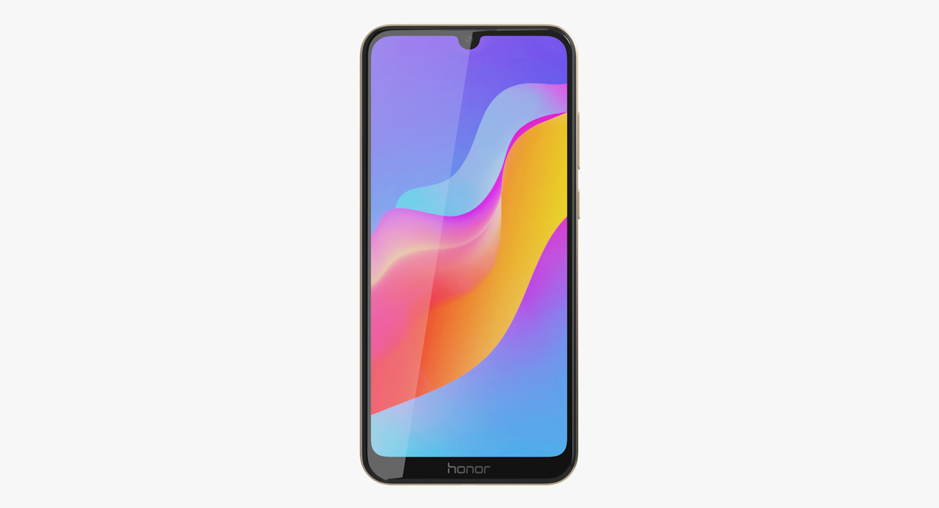 3D Realistic Honor 8a Gold - TurboSquid 1397768