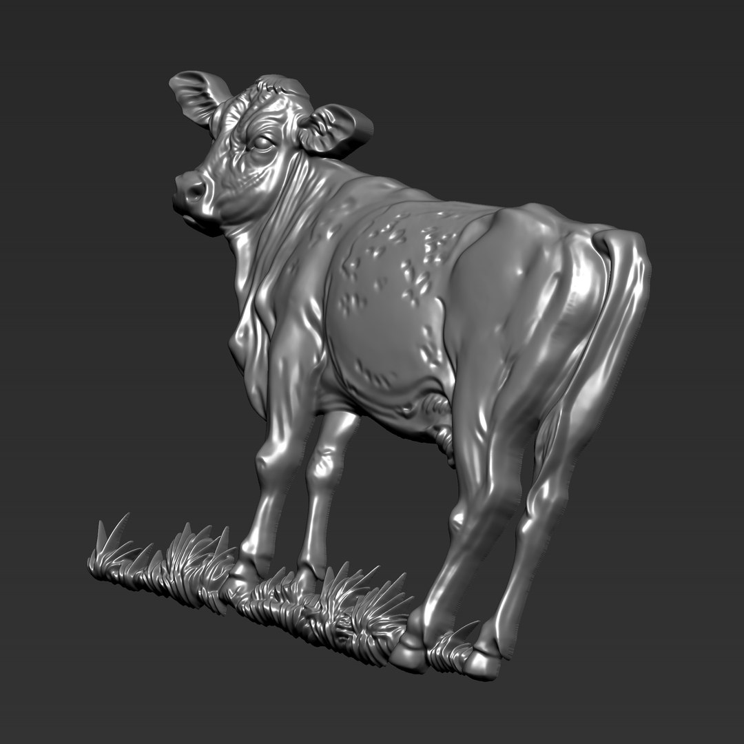 3D Cow - TurboSquid 2440195