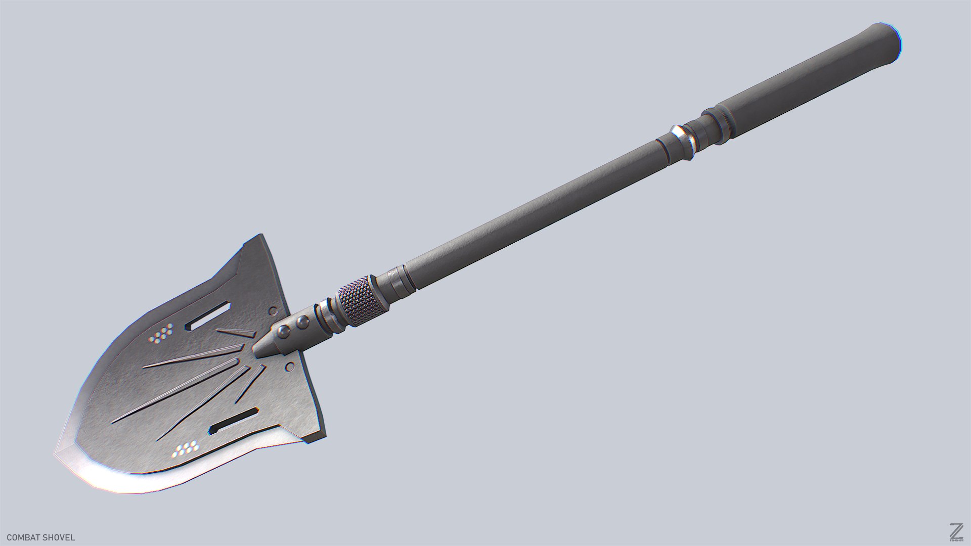 Combat shovel model - TurboSquid 2166446