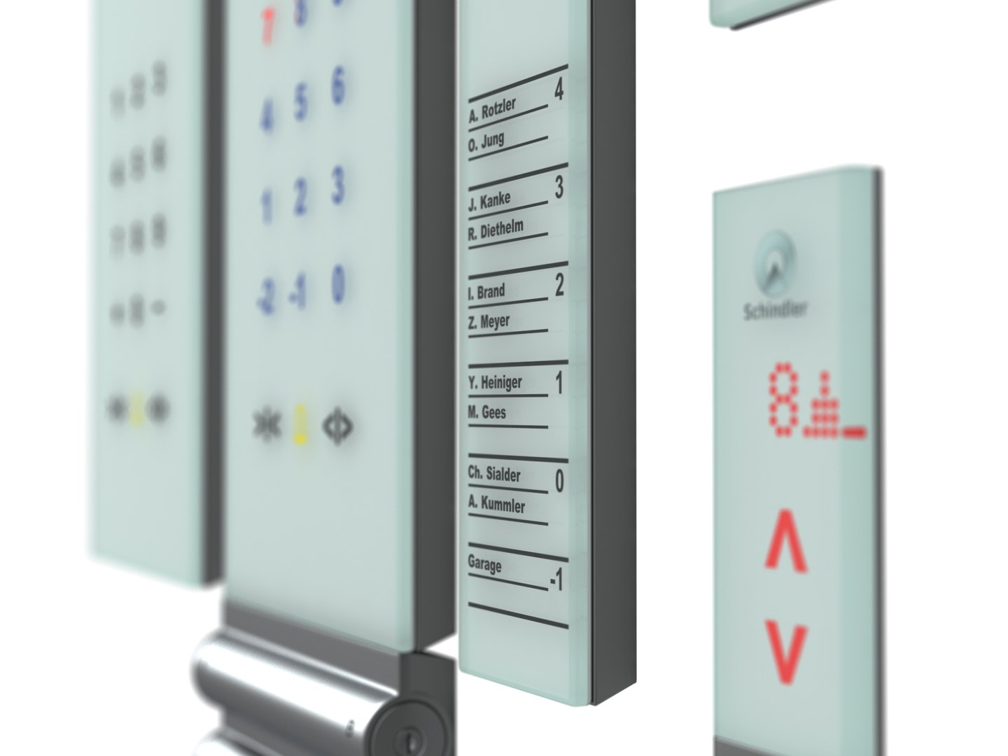 3D Elevator Glass Control Panel - TurboSquid 1456996