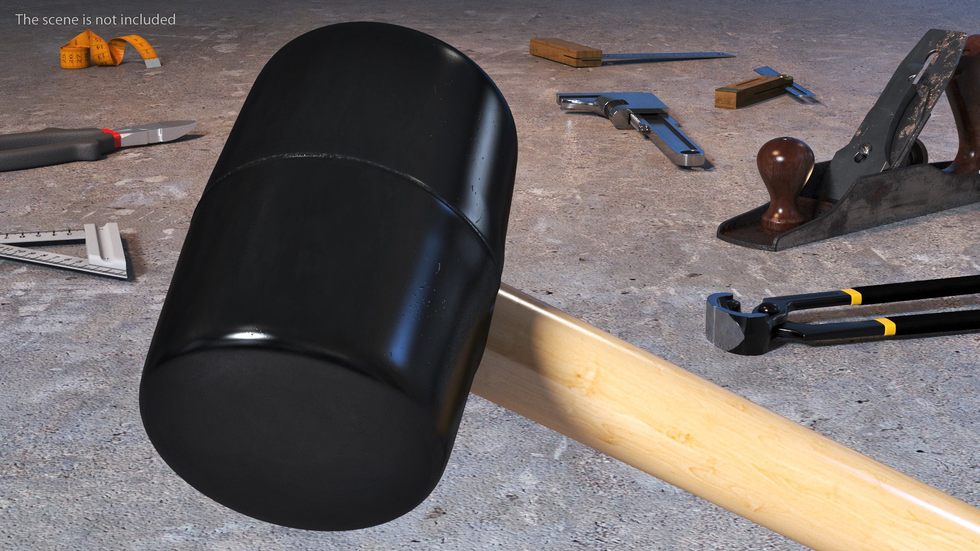 Rubber Mallet Hammer 3D Model - TurboSquid 2131765