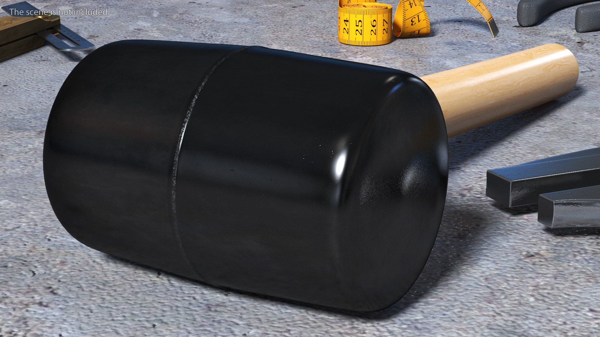 Rubber Mallet Hammer 3D Model - TurboSquid 2131765