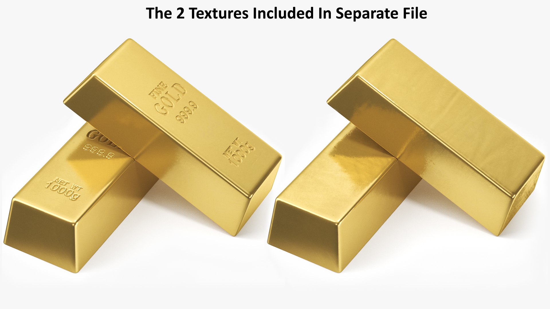 Gold Bars Box Model - TurboSquid 2129715