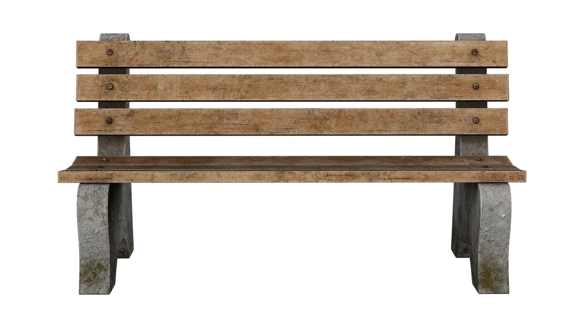 Old Bench 3D Model - TurboSquid 2064255