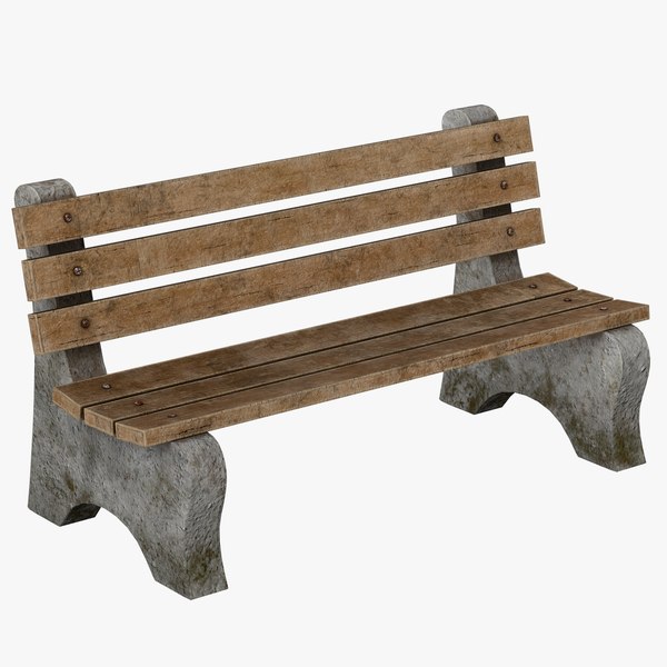 modelo 3d Old Bench - TurboSquid 2064255