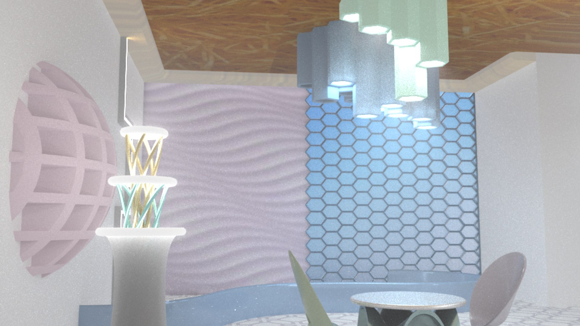 3D Futuristic Room Interior - TurboSquid 1916596