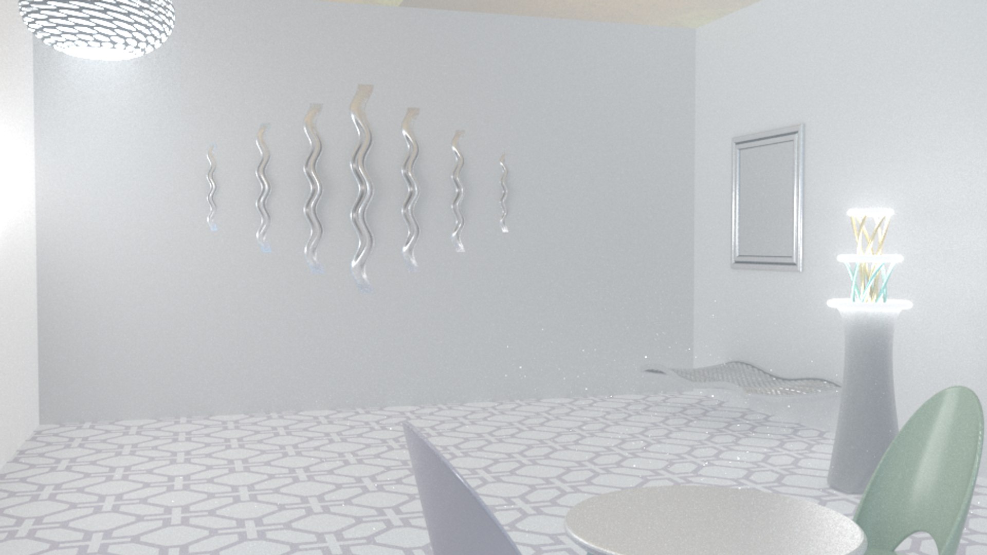 3D Futuristic Room Interior - TurboSquid 1916596