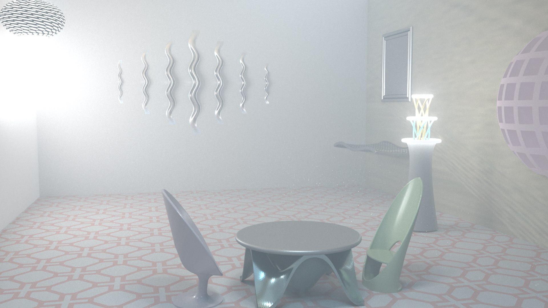 3D Futuristic Room Interior - TurboSquid 1916596