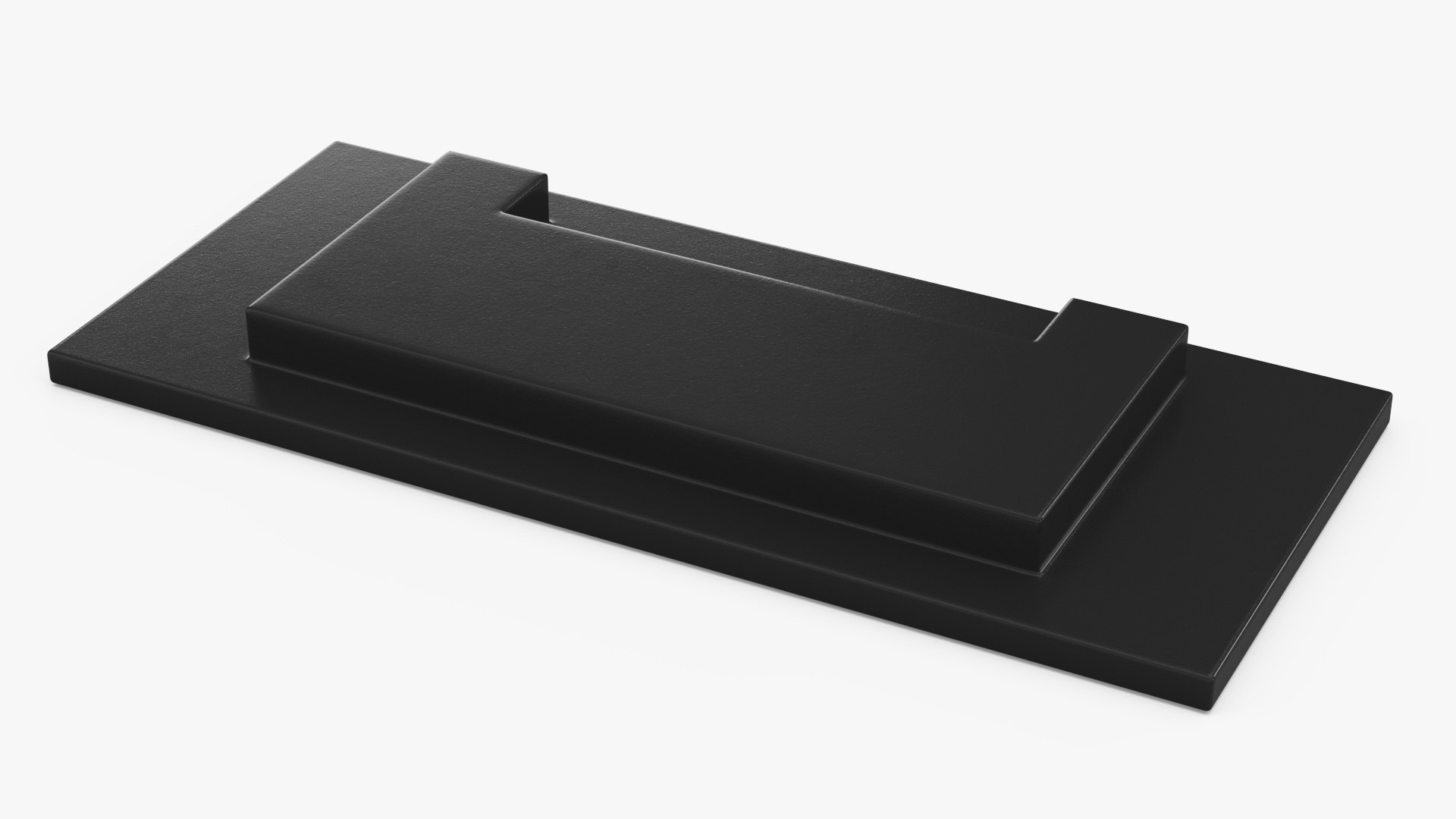 Kitchen Cabinet Handle Recessed Rectangular Black 3D Model - TurboSquid ...