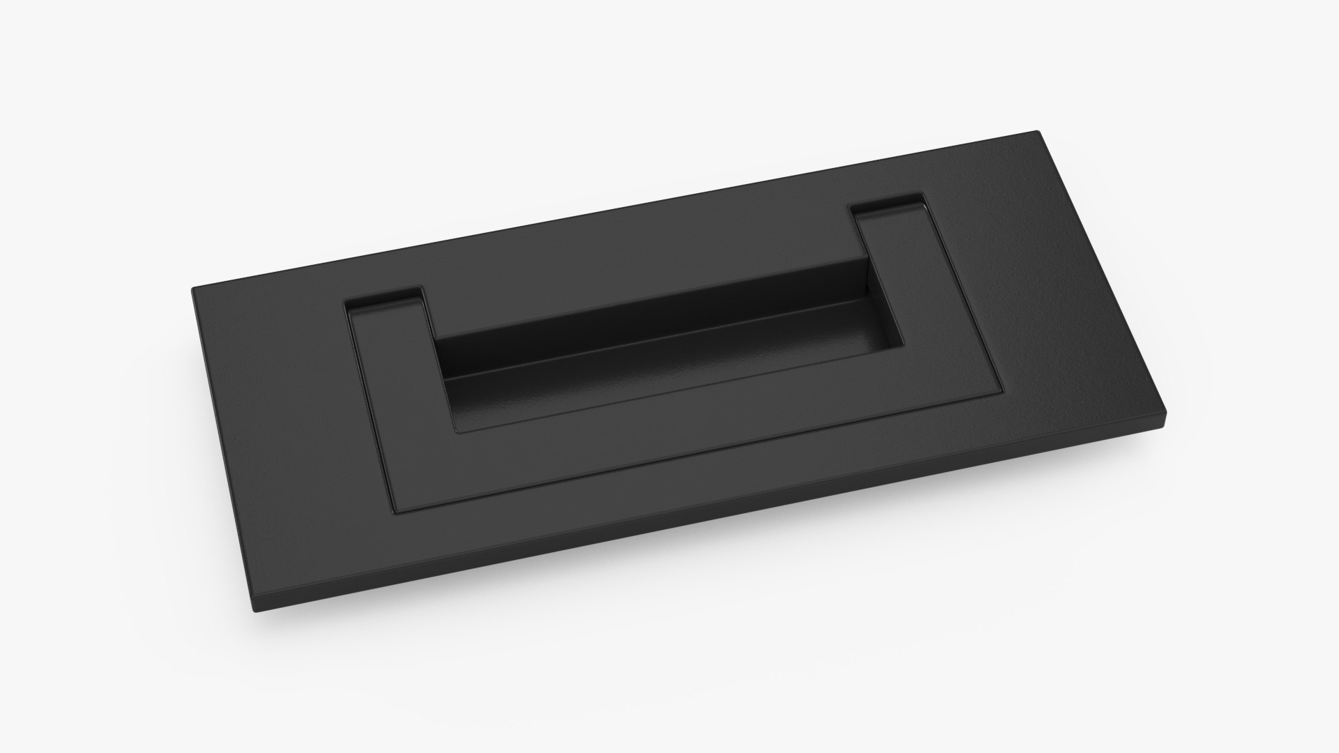 Kitchen Cabinet Handle Recessed Rectangular Black 3D Model - TurboSquid ...