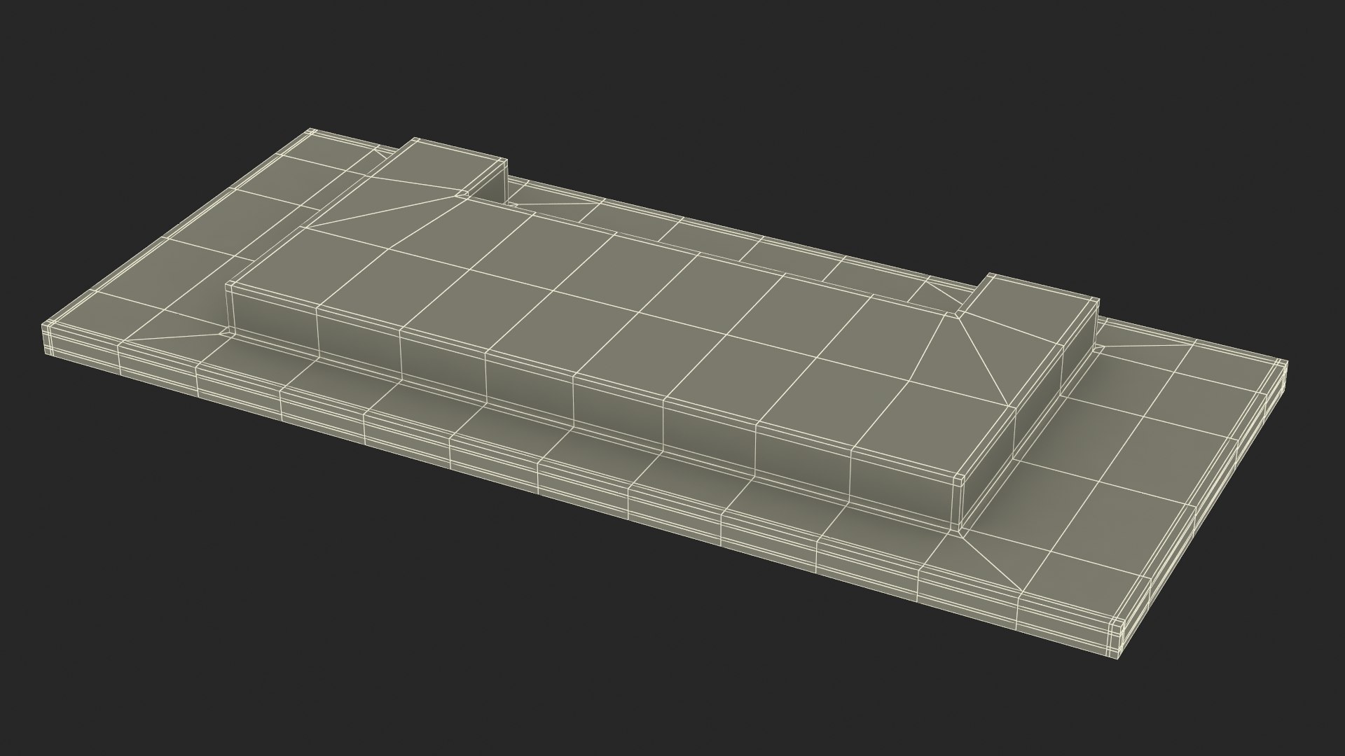 Kitchen Cabinet Handle Recessed Rectangular Black 3D Model - TurboSquid ...