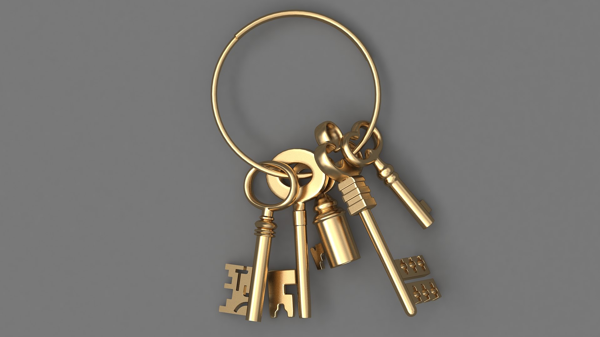 Bunch Of Keys Model - TurboSquid 1990788