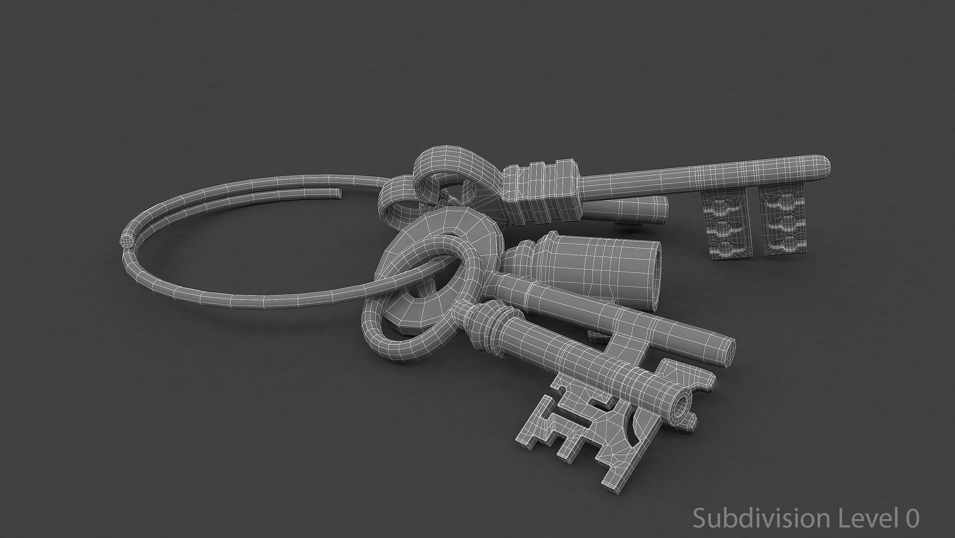 Bunch Of Keys Model - TurboSquid 1990788