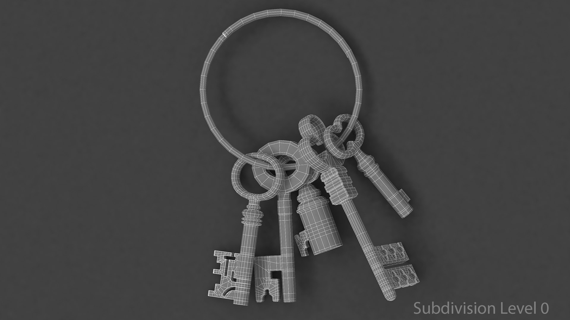 Bunch Of Keys Model - TurboSquid 1990788