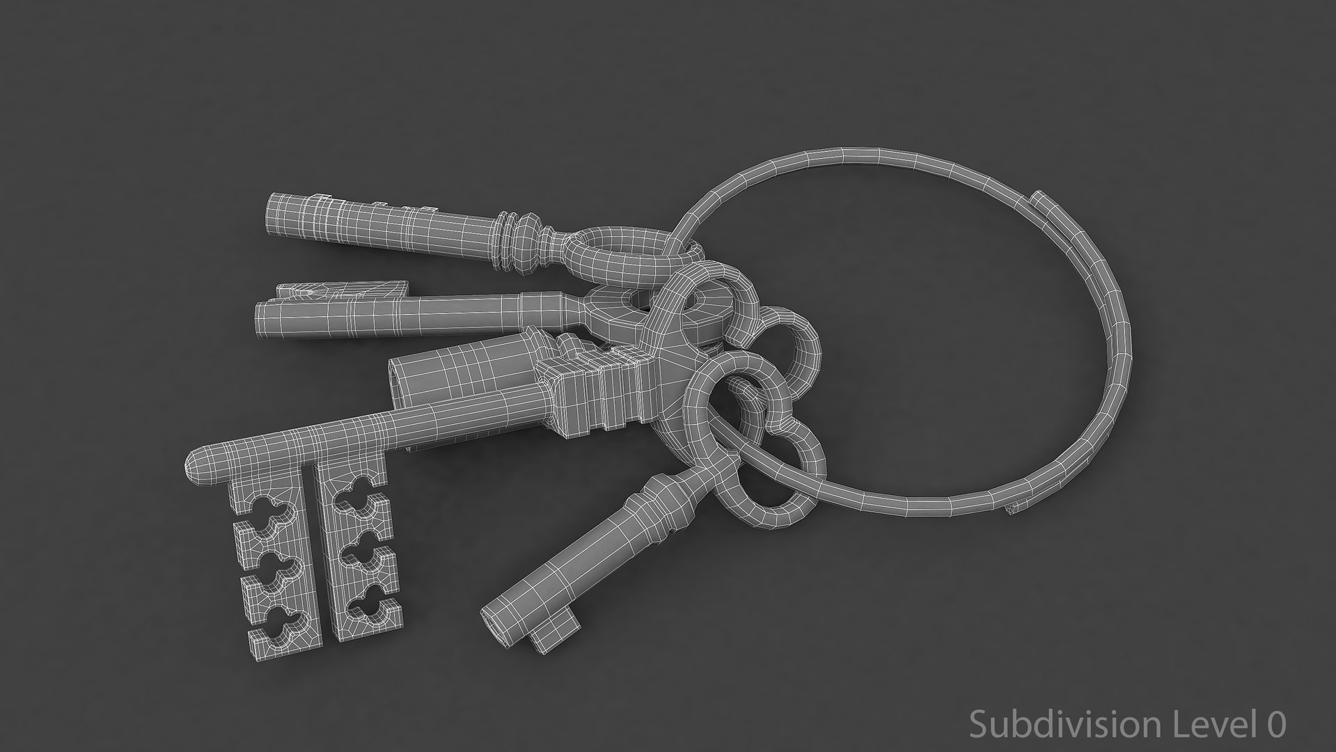 Bunch Of Keys Model - TurboSquid 1990788