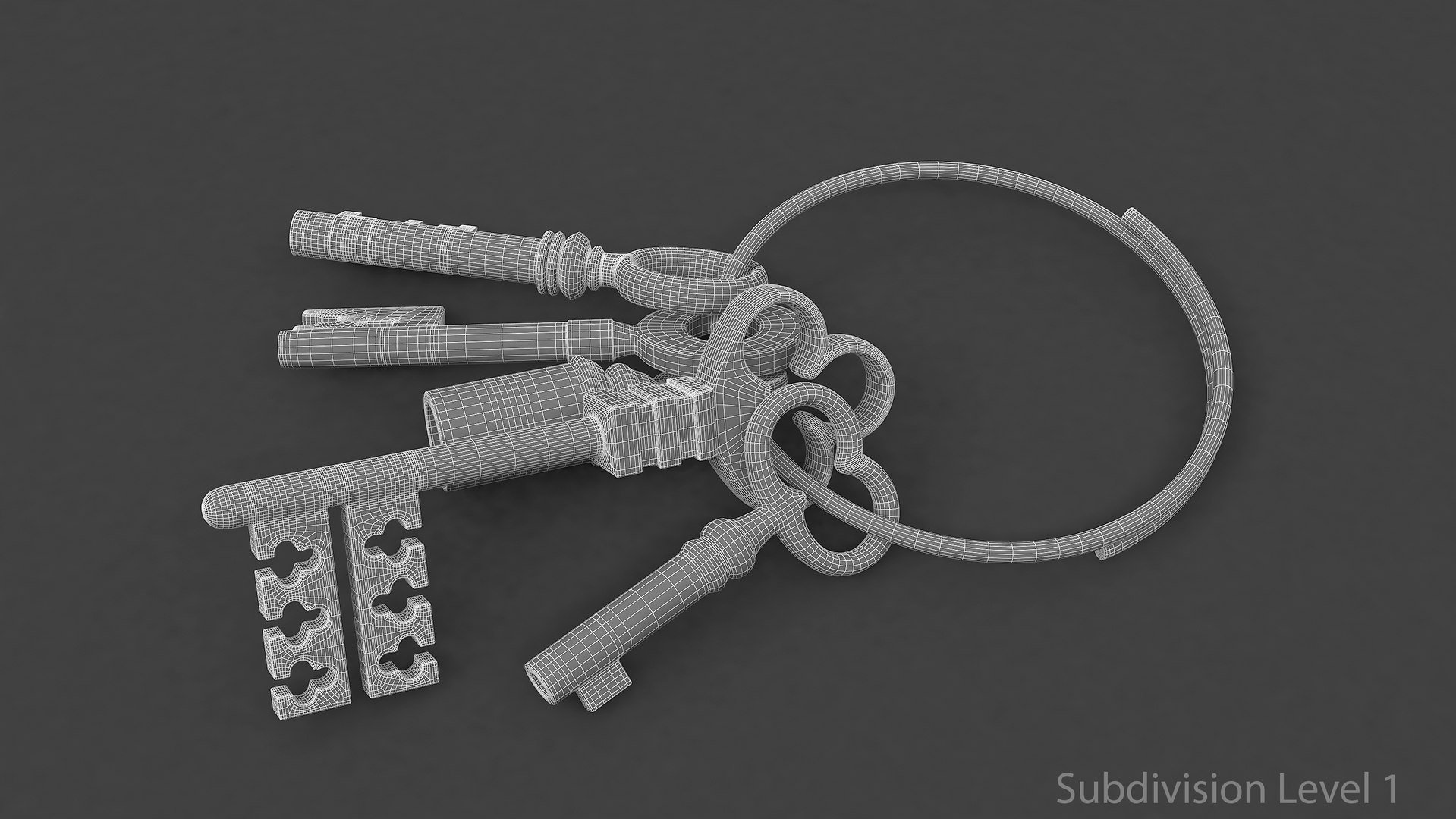 Bunch Of Keys Model - TurboSquid 1990788