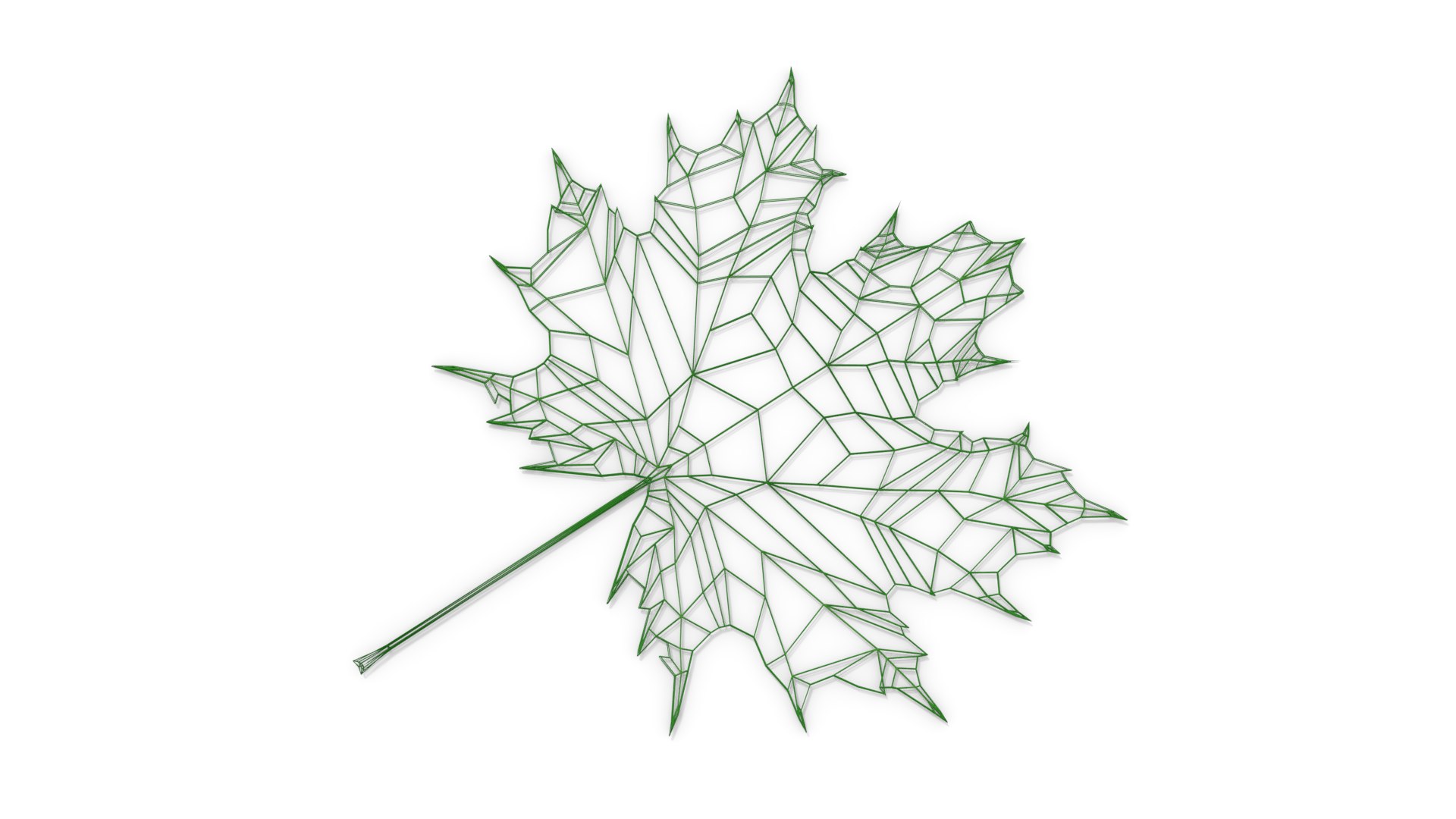 3D Green Maple Leaf Model - TurboSquid 1481758
