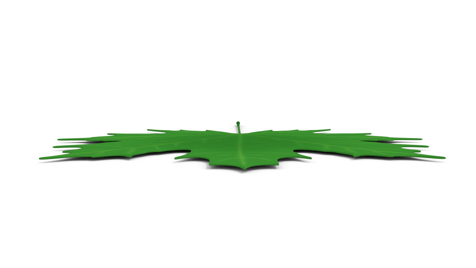 3D Green Maple Leaf Model - TurboSquid 1481758