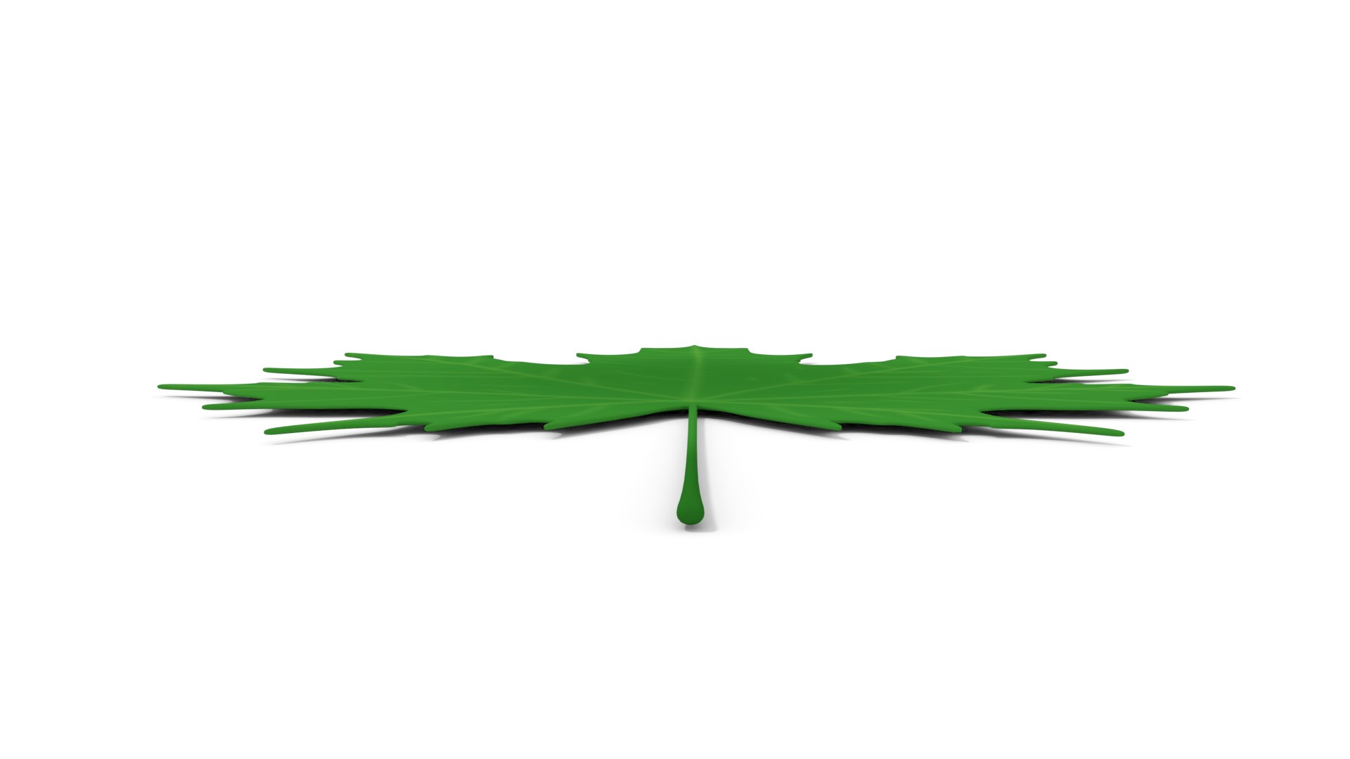 3D Green Maple Leaf Model - TurboSquid 1481758