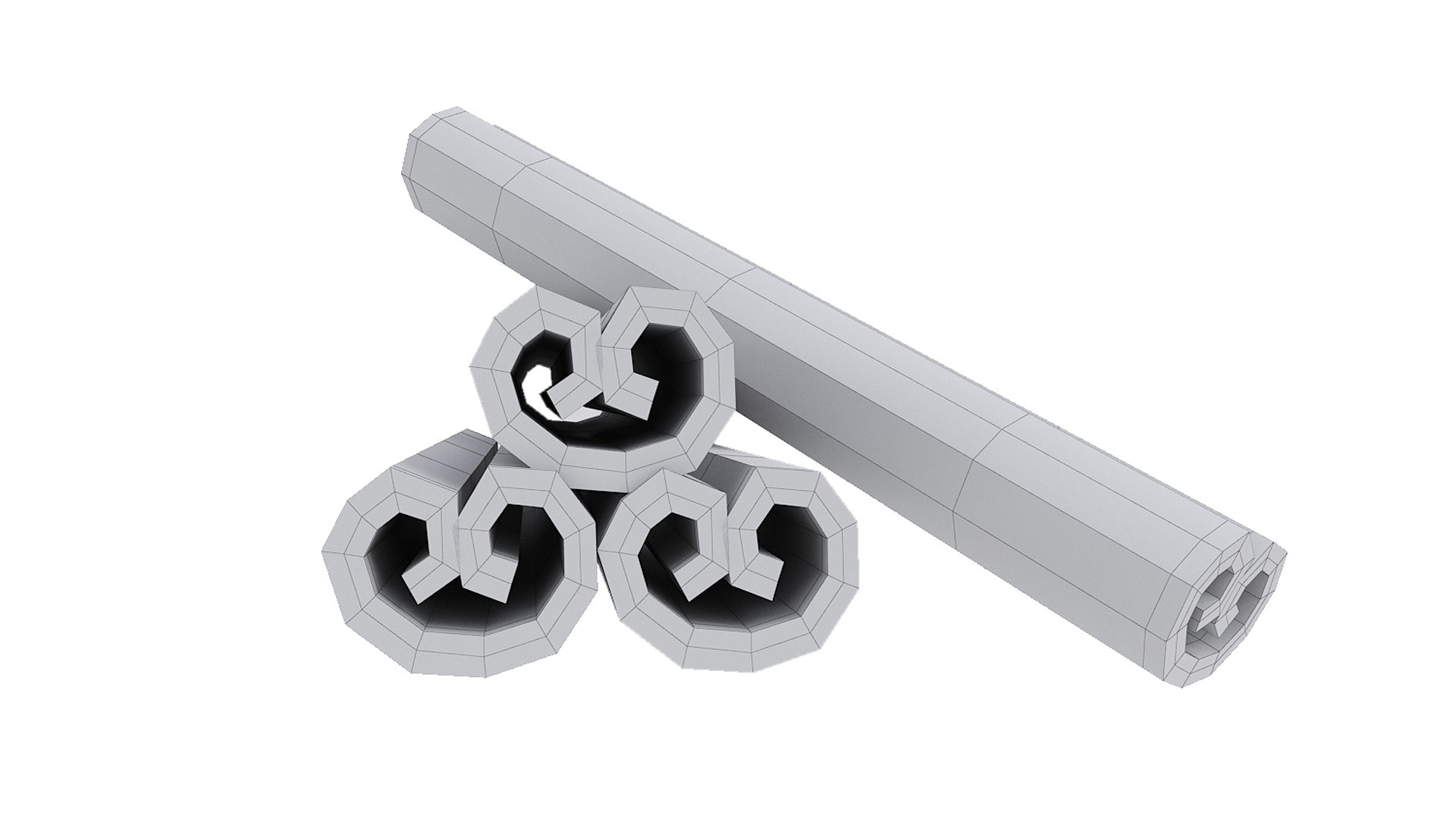 Cinnamon sticks 3D model - TurboSquid 1901640
