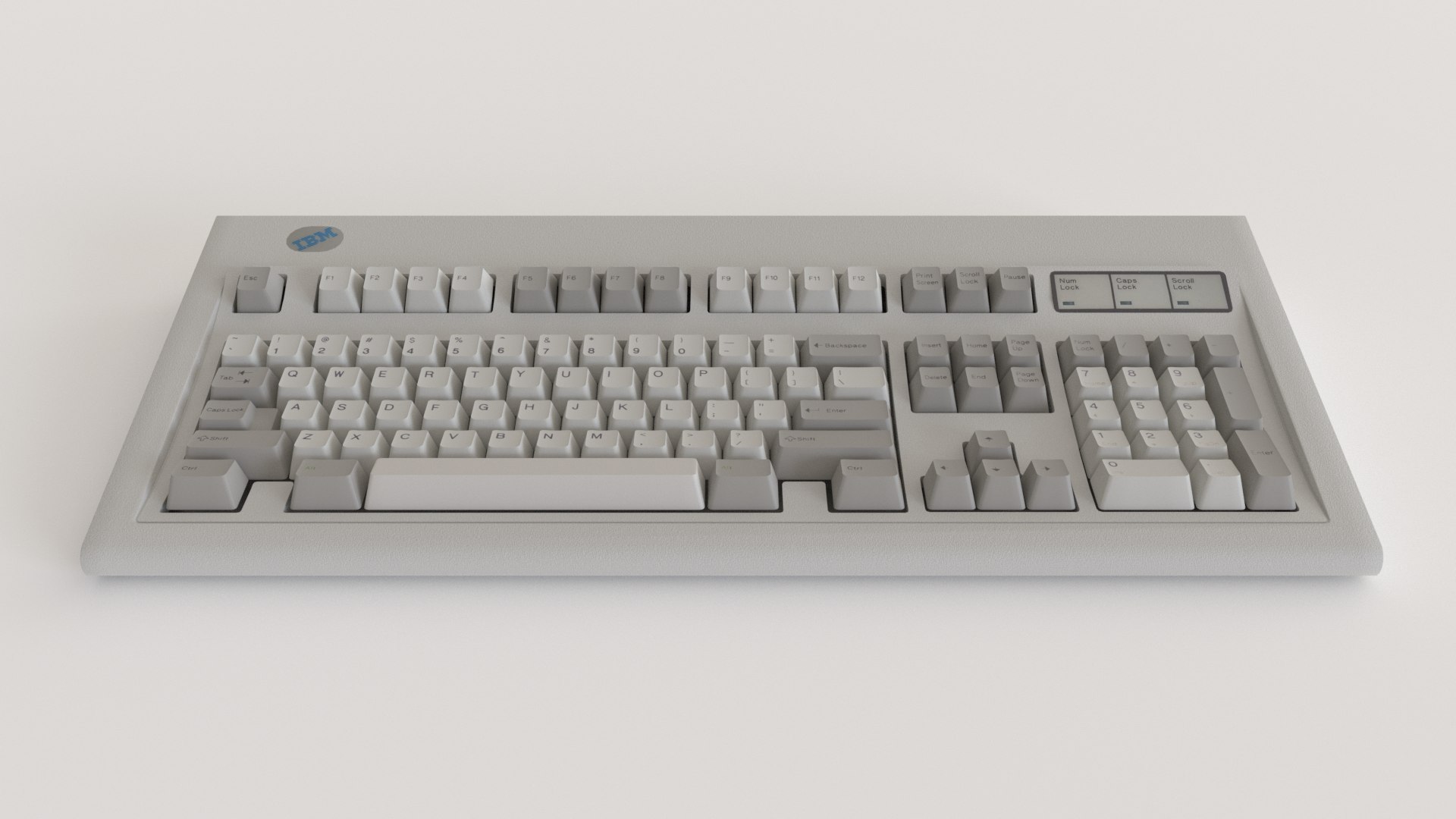 Ibm M Keyboard Model - TurboSquid 1653513