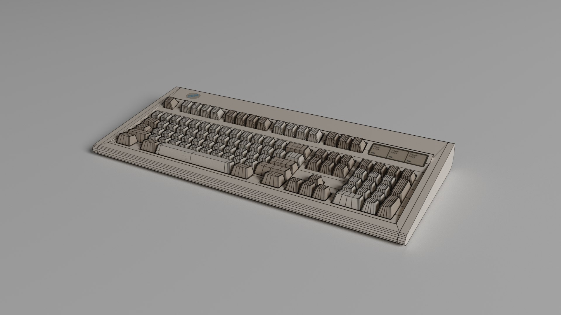 Ibm M Keyboard Model - TurboSquid 1653513