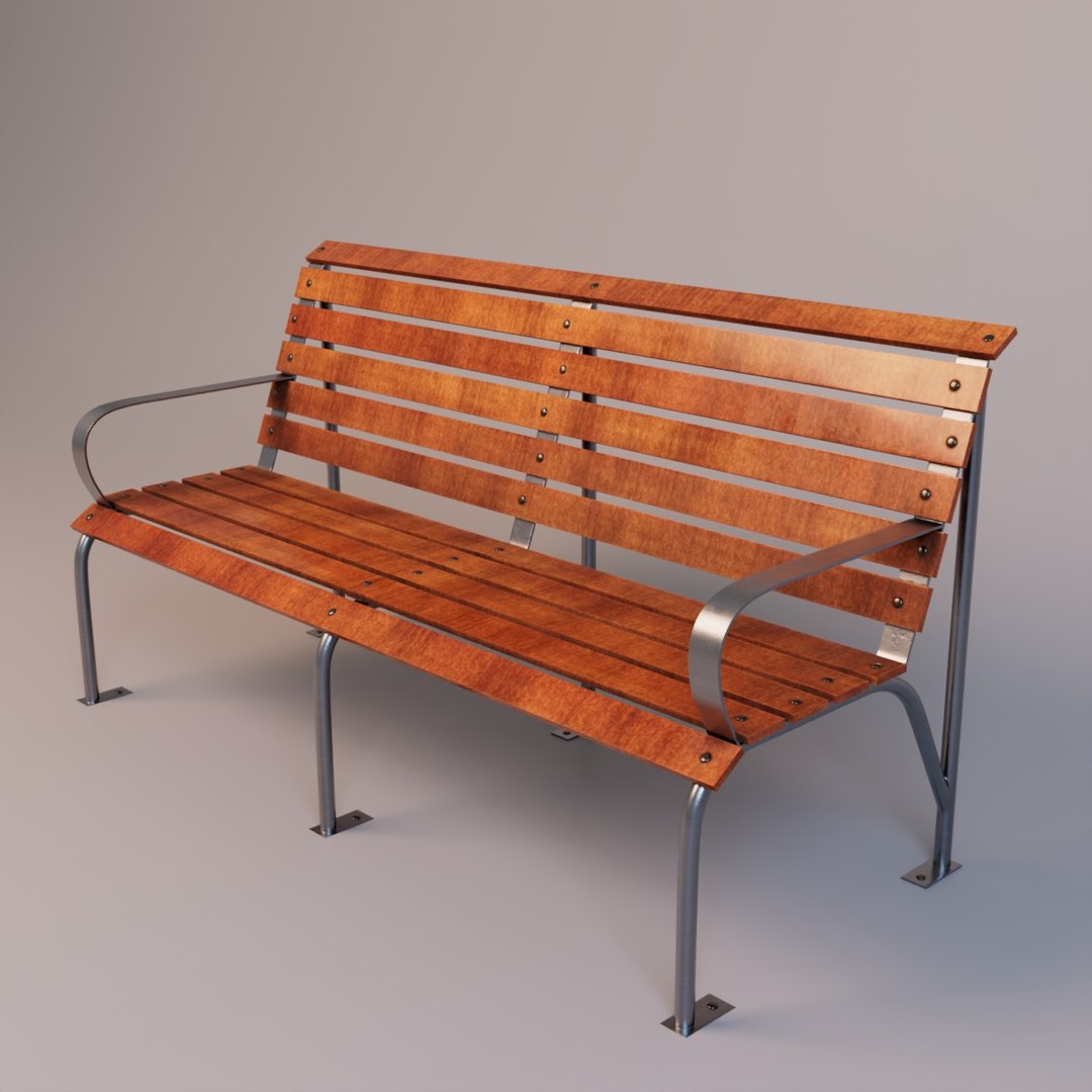 Free Park Bench Model - TurboSquid 2240281