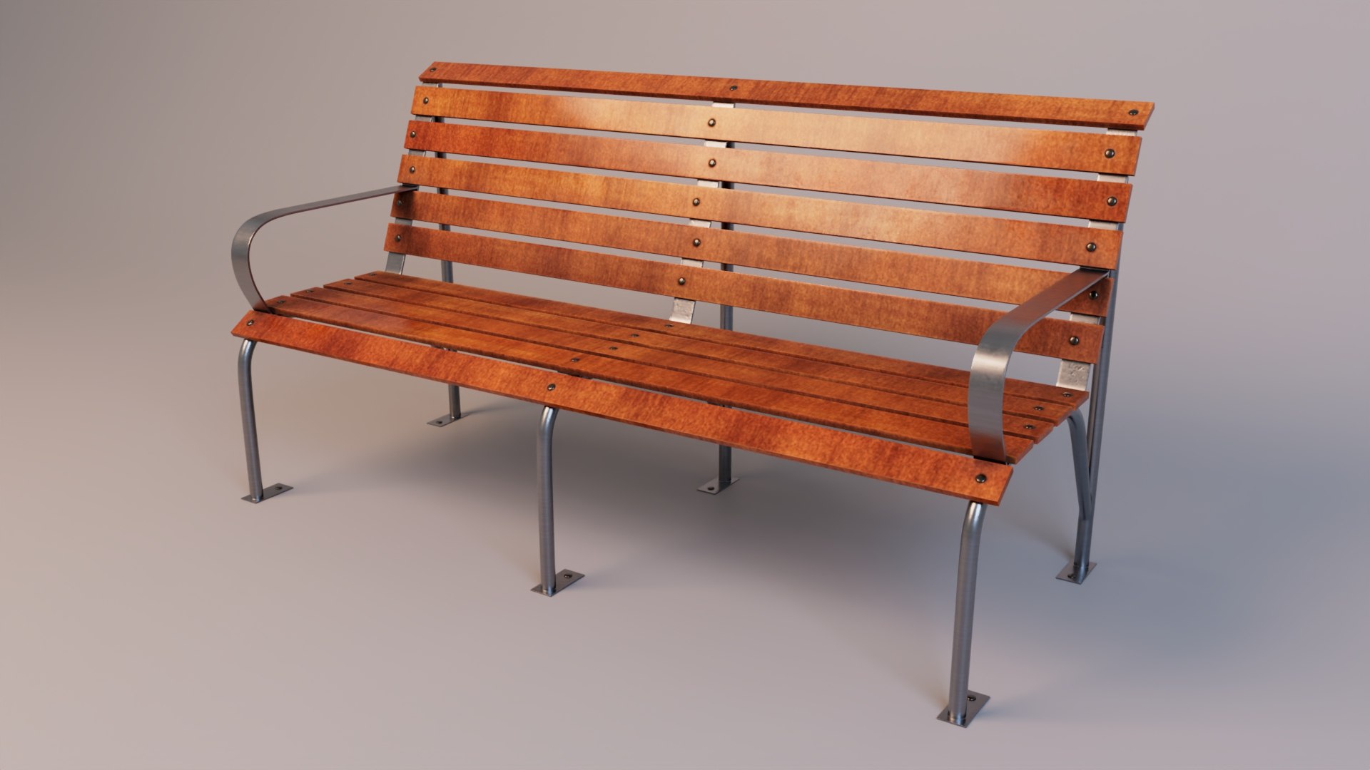 Free Park Bench Model - TurboSquid 2240281