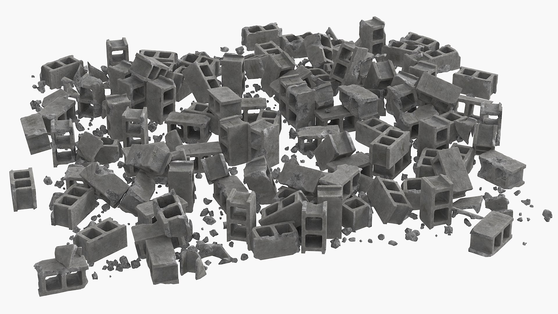 Concrete Block Debris 1 3D Model - TurboSquid 2134790