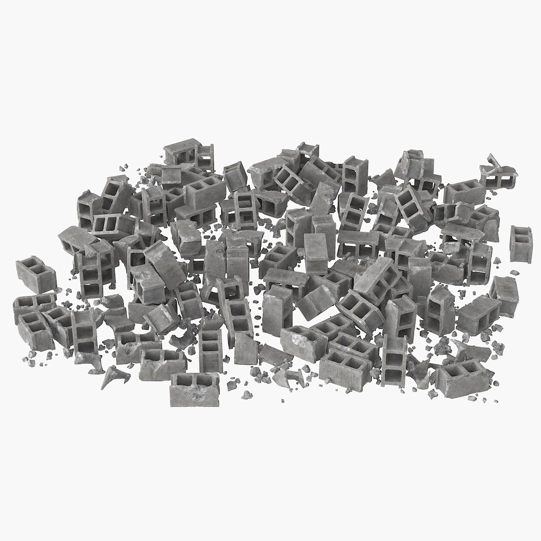 Concrete Block Debris 1 3D Model - TurboSquid 2134790