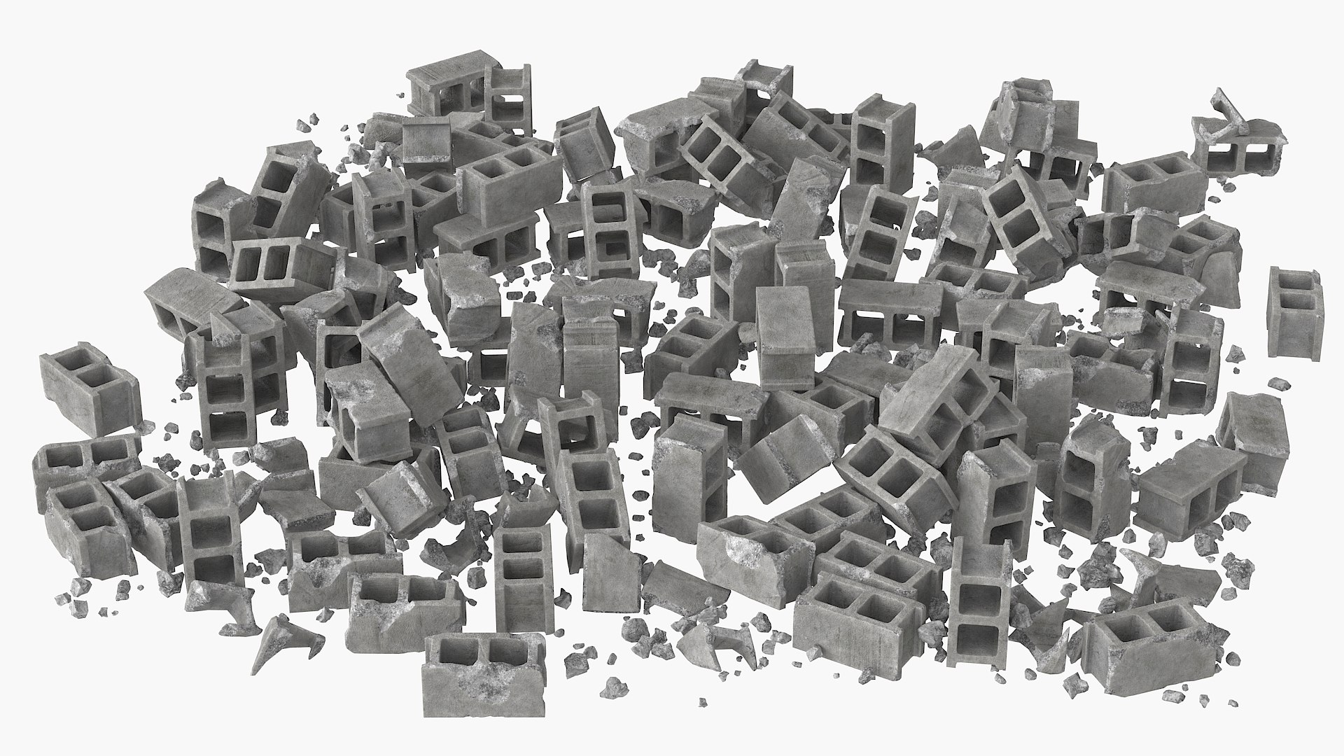 Concrete Block Debris 1 3D Model - TurboSquid 2134790