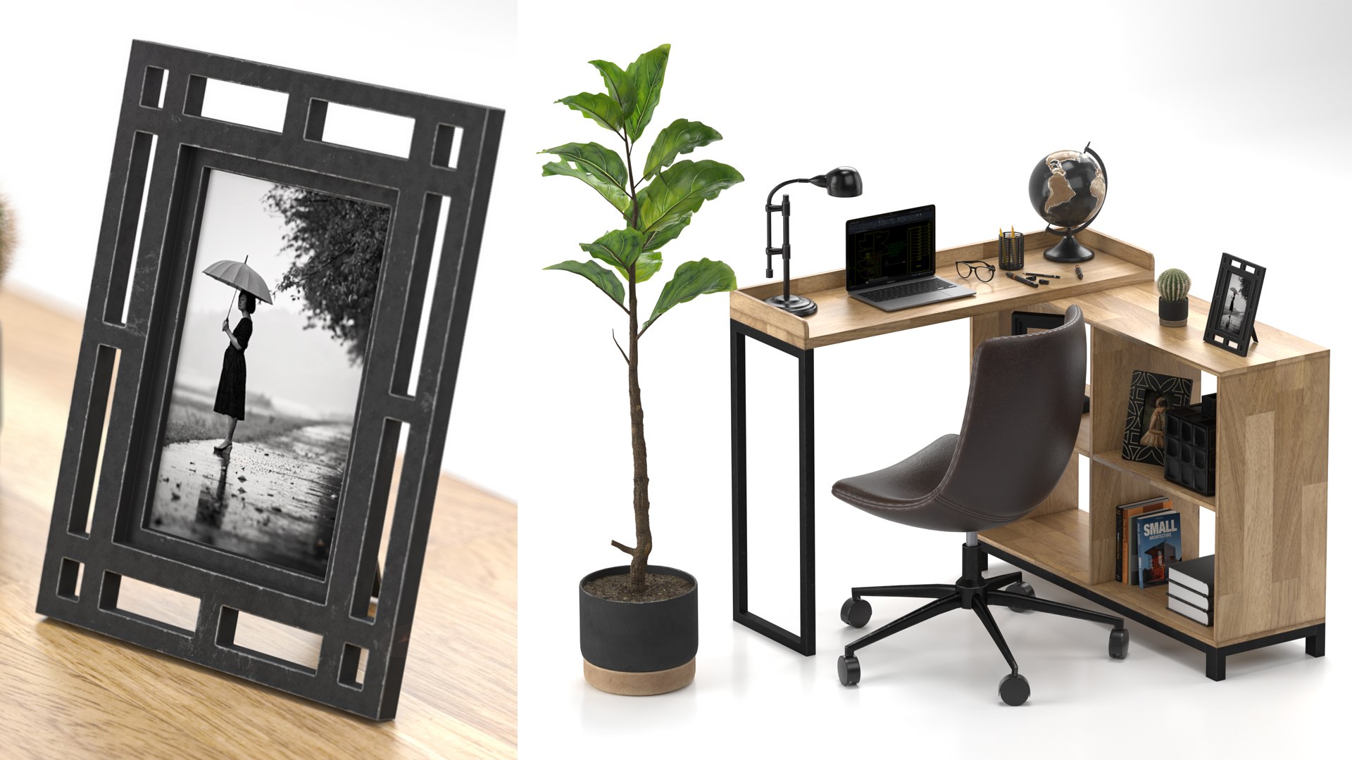 3D Apple Home Office Workspace Set - TurboSquid 2070006