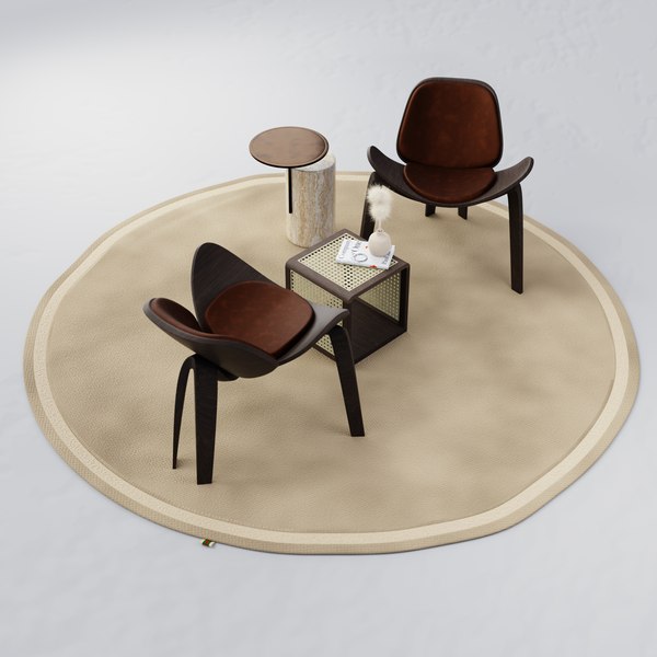 Classy Modern Furniture Set 01 3D model - TurboSquid 2046975