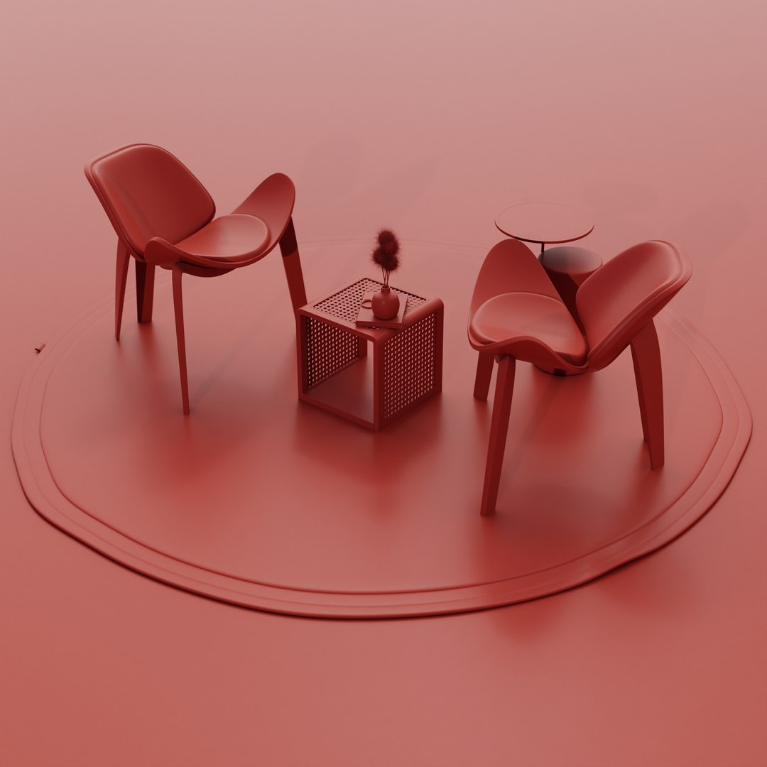Classy Modern Furniture Set 01 3D Model - TurboSquid 2046975