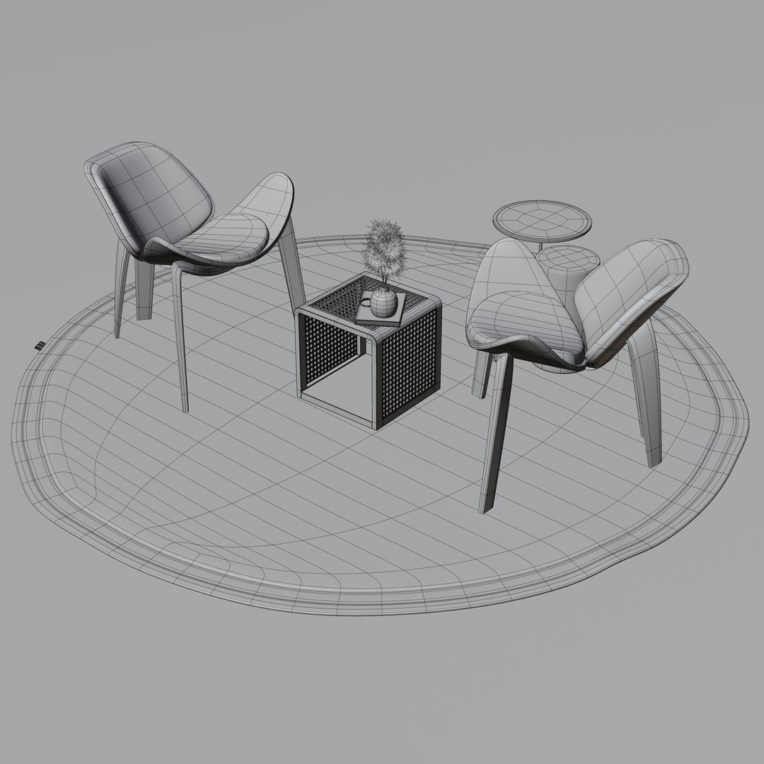 Classy Modern Furniture Set 01 3D Model - TurboSquid 2046975