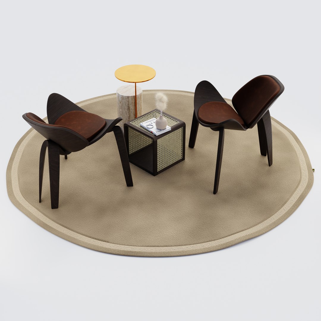 Classy Modern Furniture Set 01 3D Model - TurboSquid 2046975