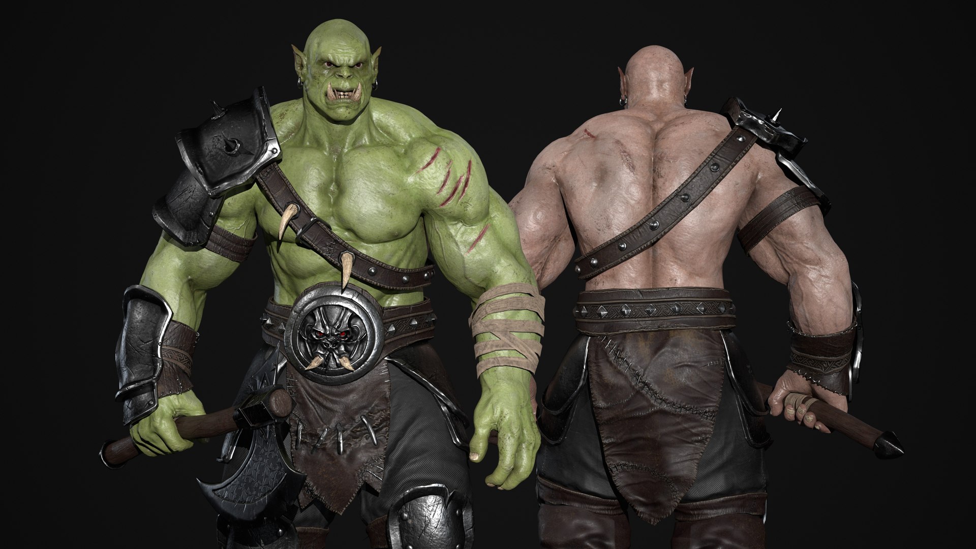 Game Ready Realistic Orc Character 3D - TurboSquid 2460700