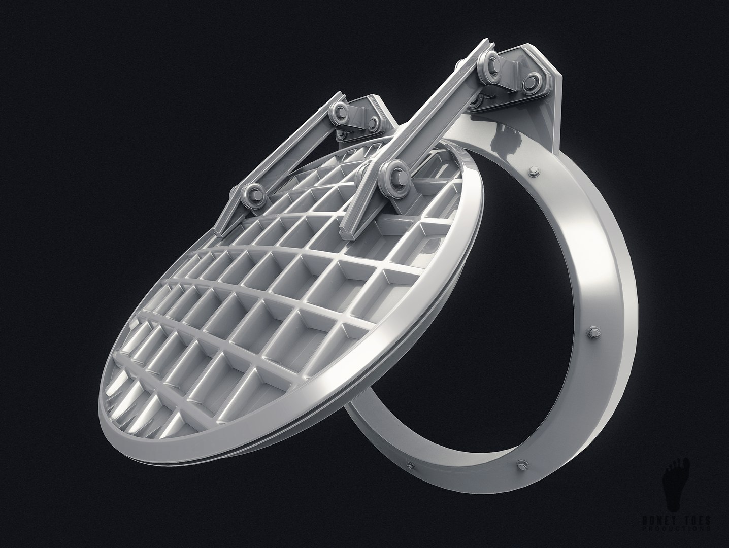 3D Sewer Flap Gate - TurboSquid 1243696