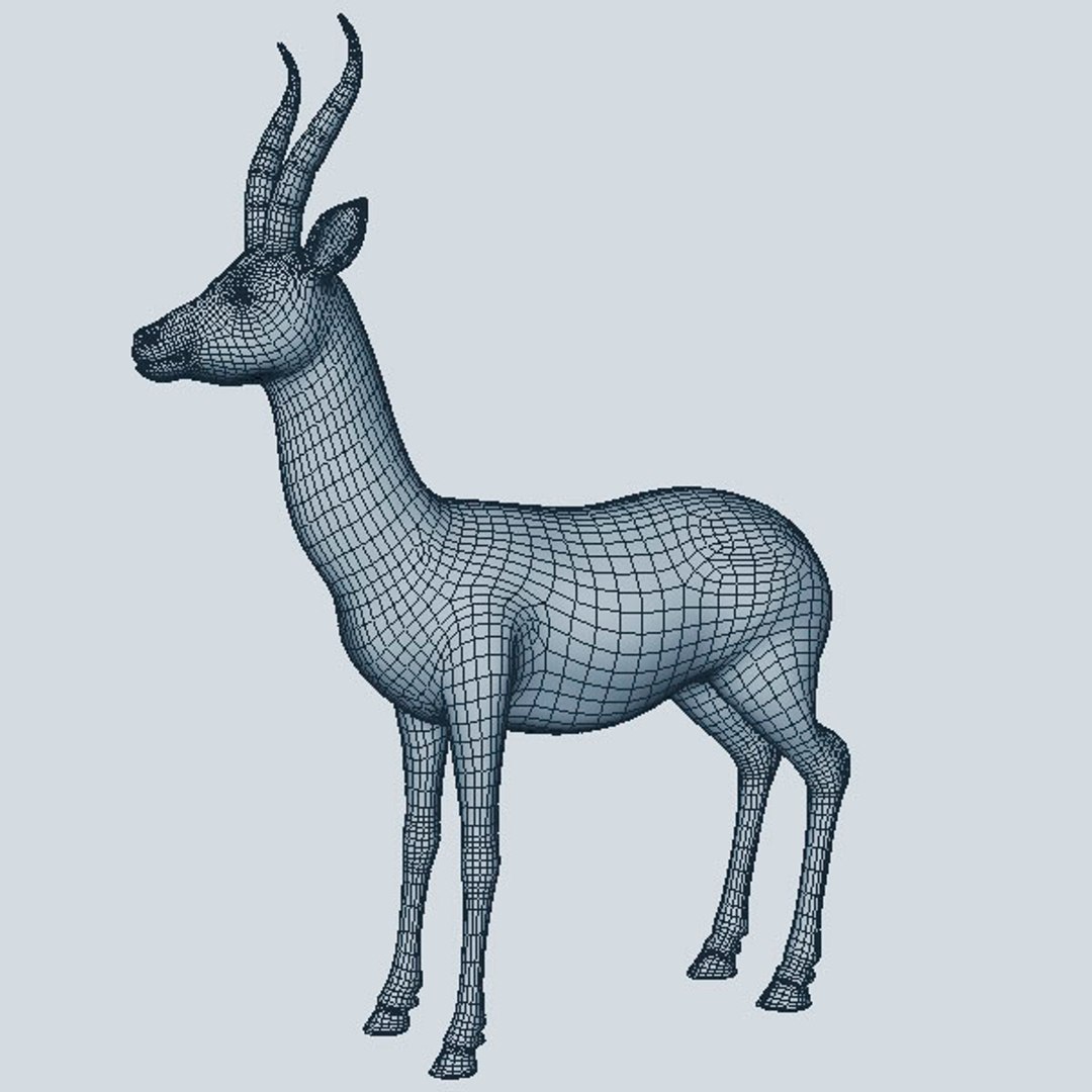 3d Antelope Poser Model