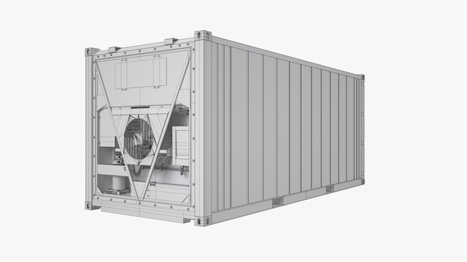 20 Ft Refrigerated Shipping Container 3D Model - TurboSquid 1779542