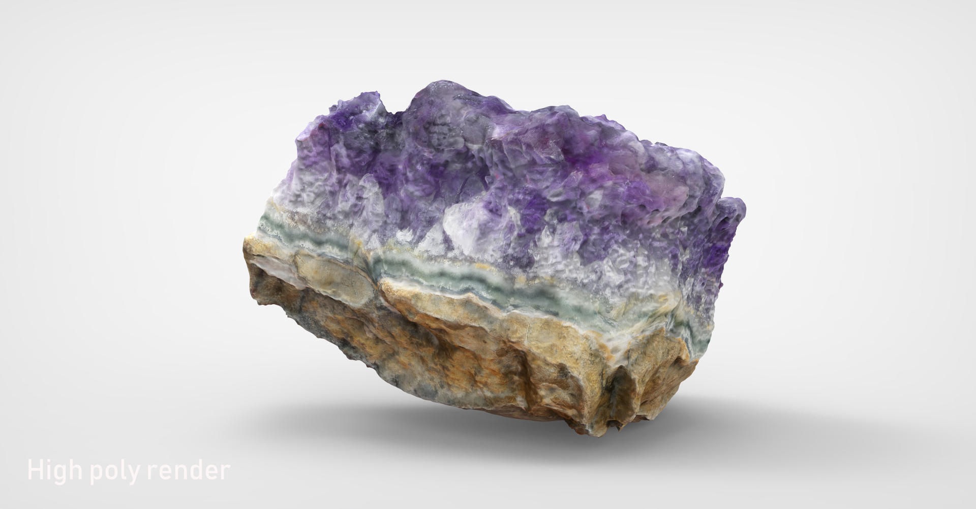 3D Amethyst Gem - TurboSquid 1487124