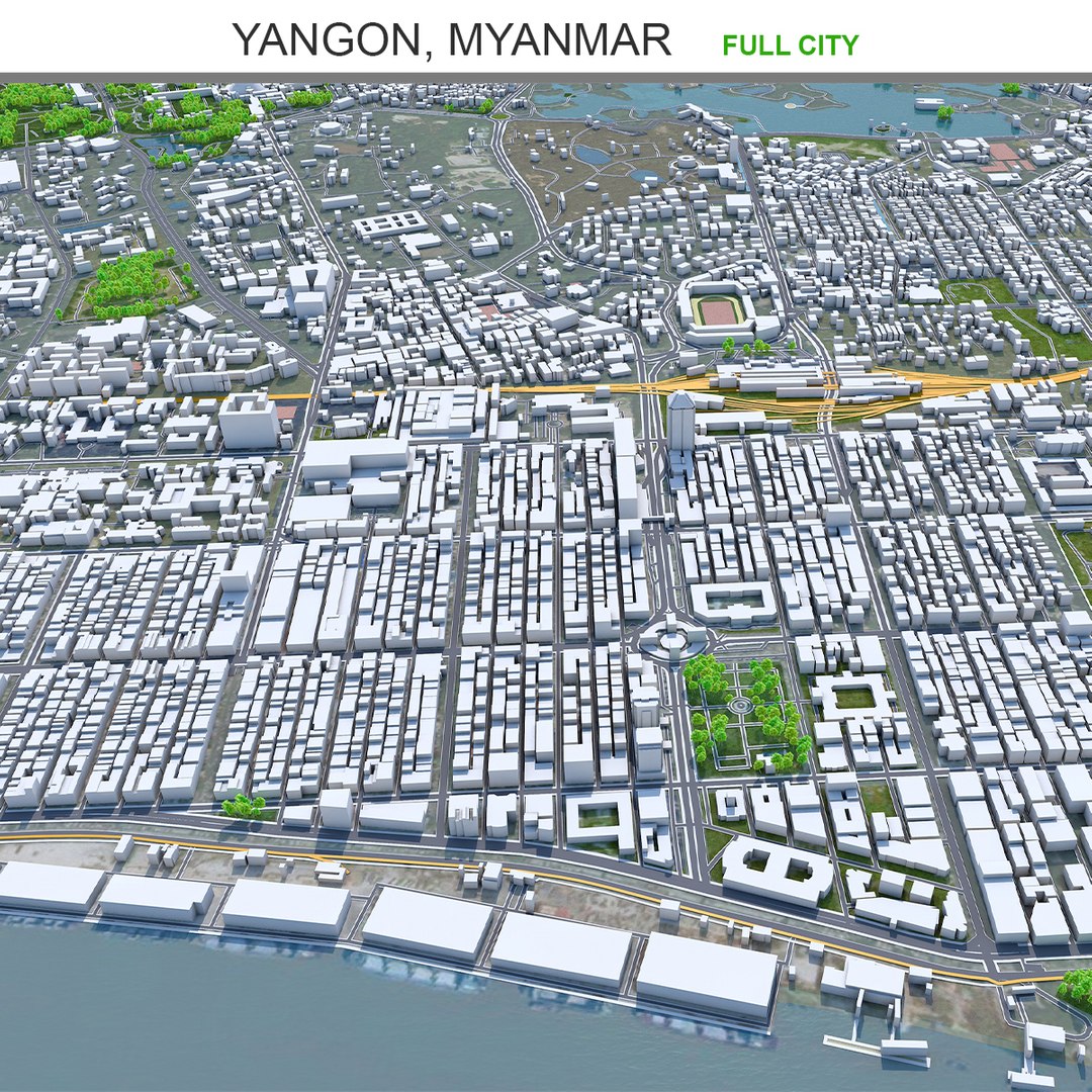 3D Yangon Myanmar - TurboSquid 1720963