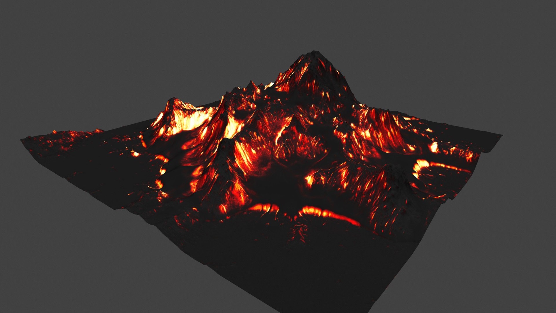 3D Volcano Model - TurboSquid 1272383