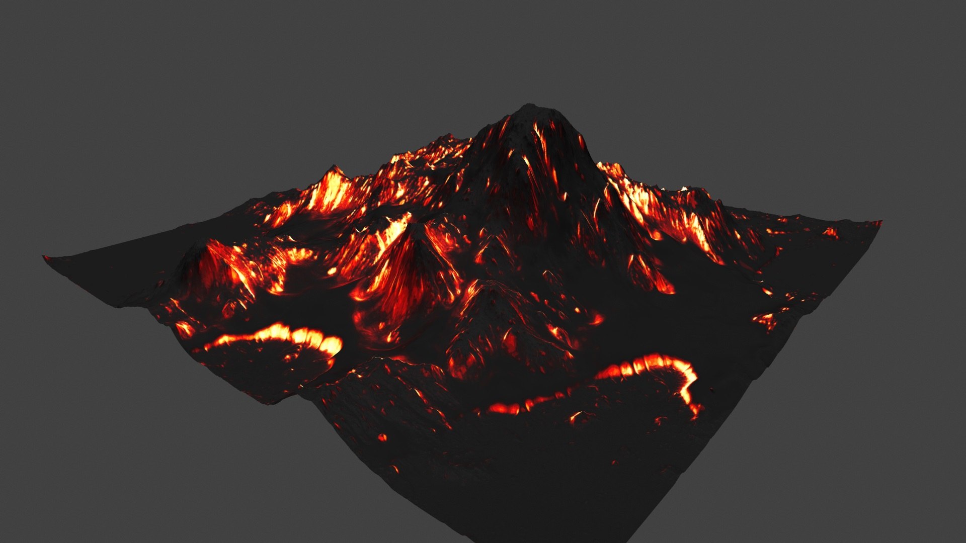 3D Volcano Model - TurboSquid 1272383