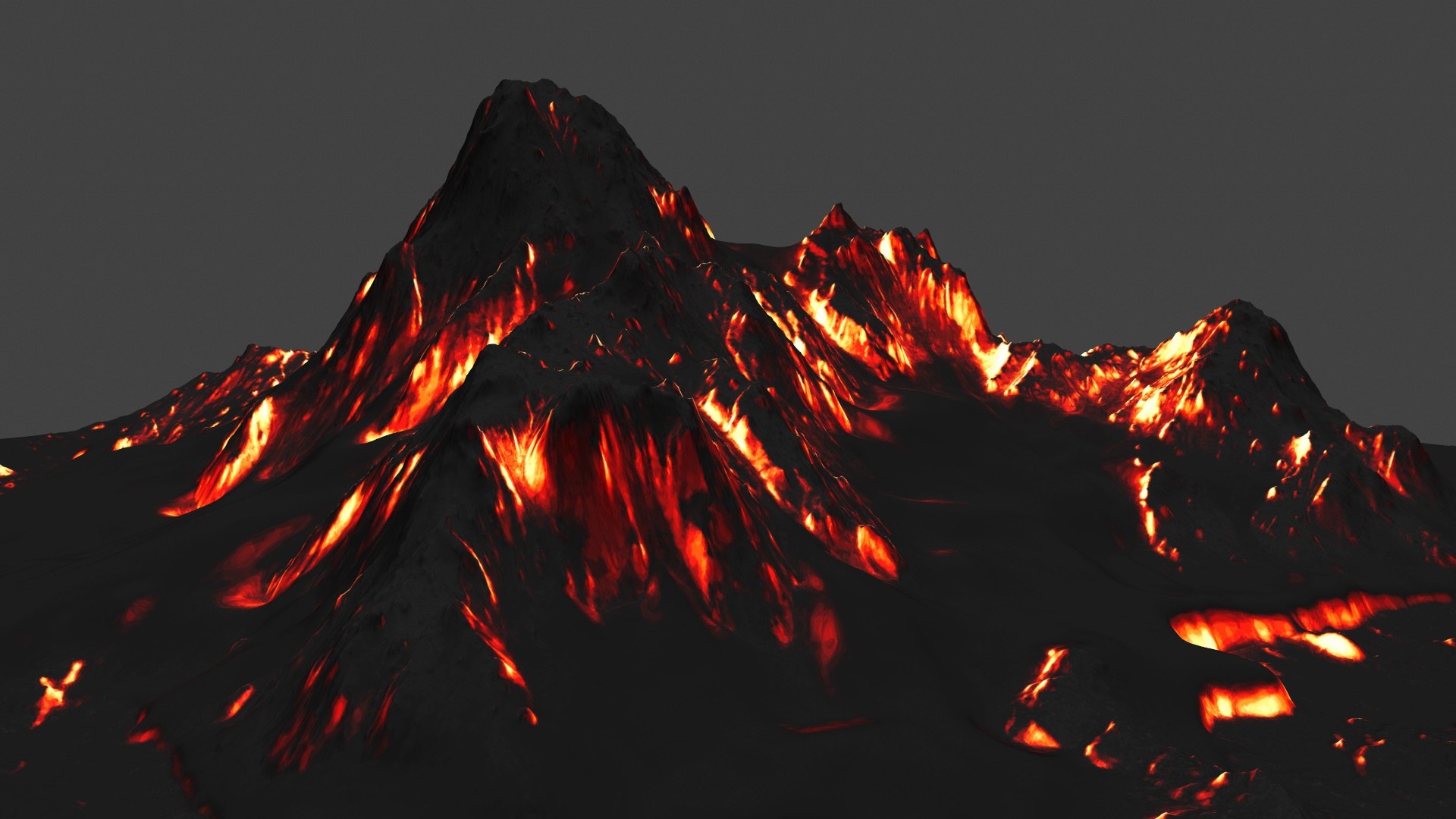 3D Volcano Model - TurboSquid 1272383