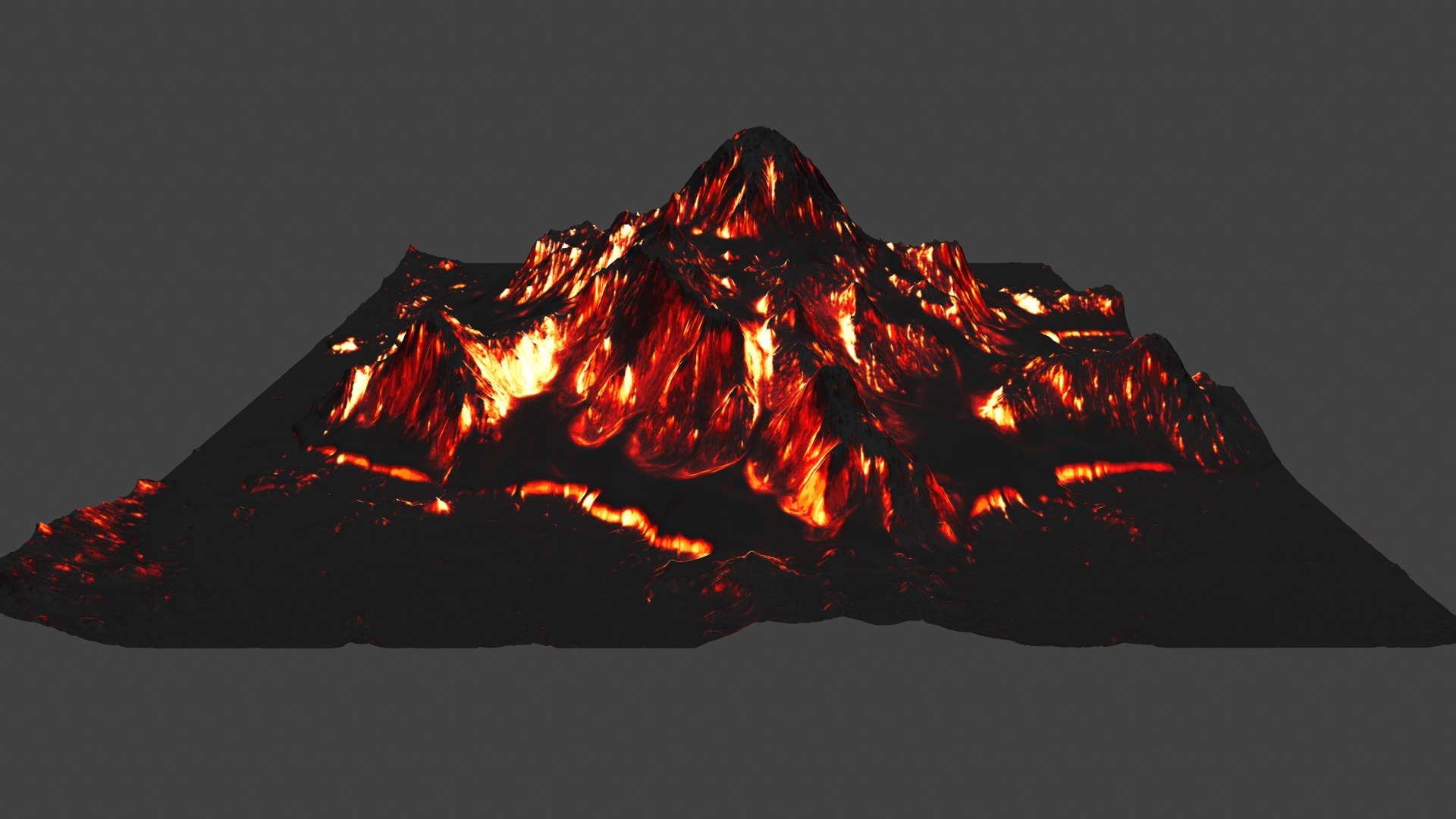 3D Volcano Model - TurboSquid 1272383