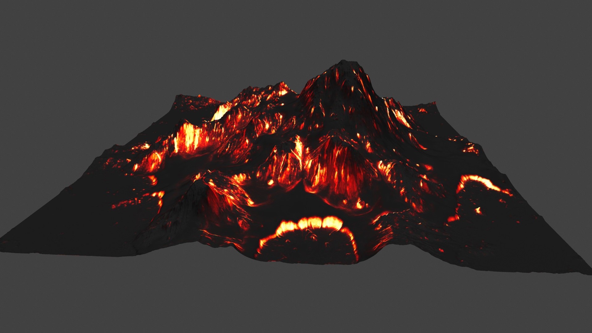 3D Volcano Model - TurboSquid 1272383