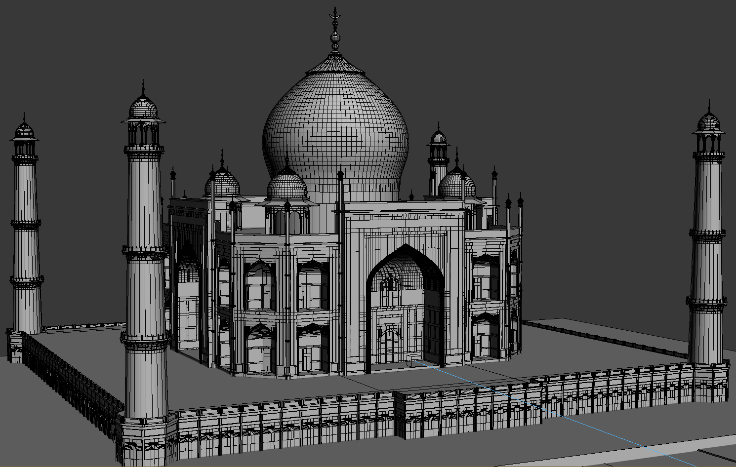 3d model taj mahal