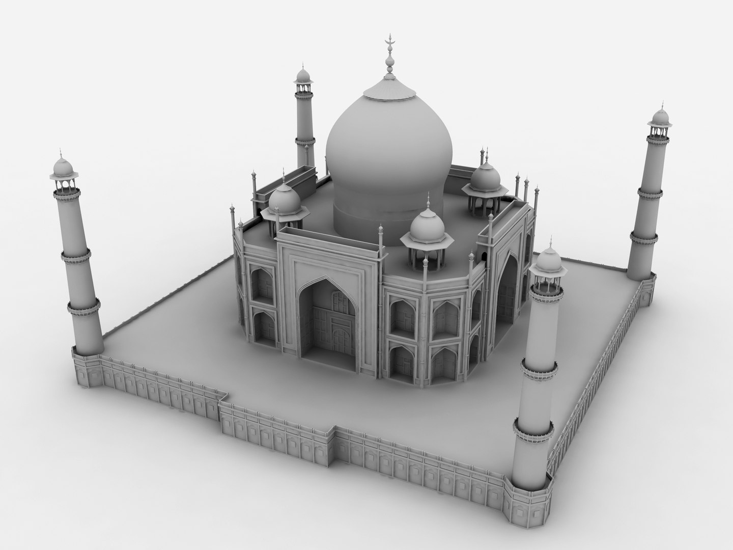 3d Model Taj Mahal