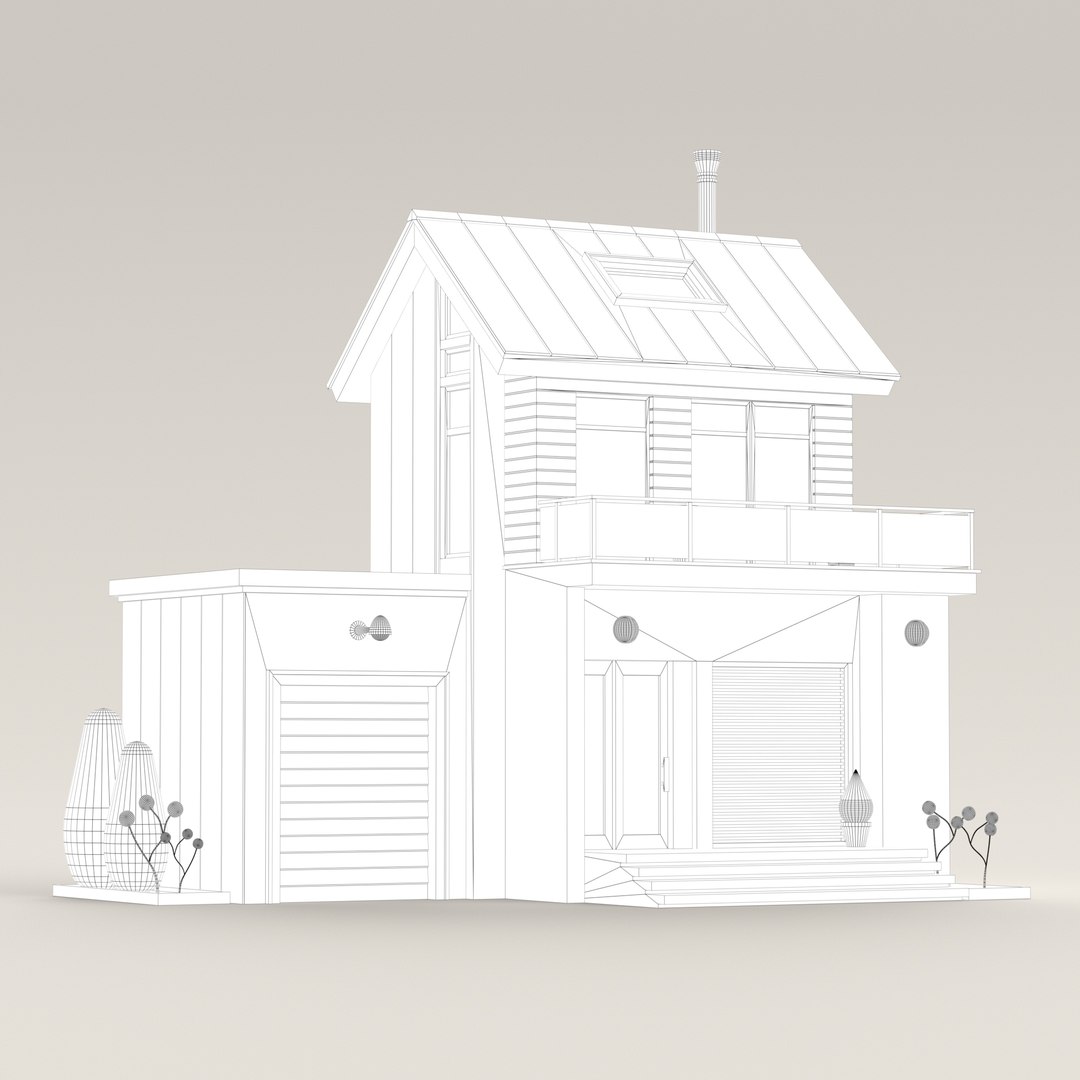 3D Minimal House 01 Model - TurboSquid 2254377